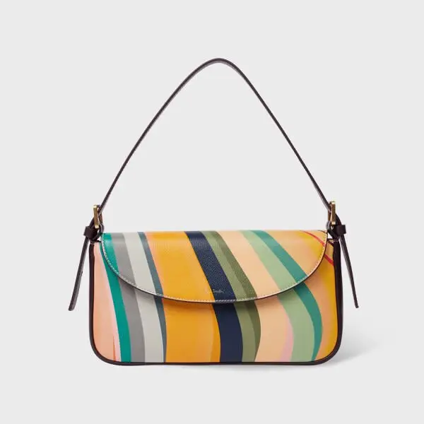 Paul Smith Leather 'swirl' Baguette Bag