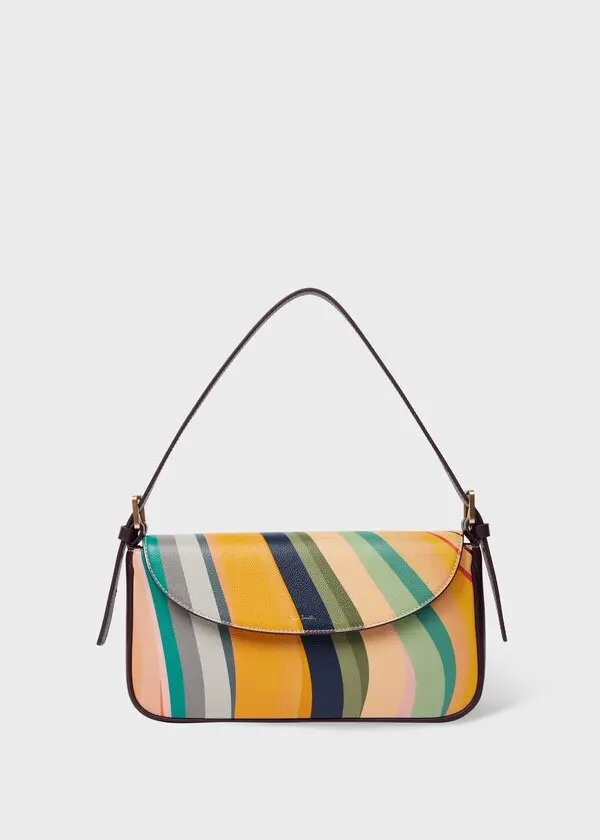 Paul Smith Leather 'swirl' Baguette Bag