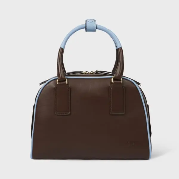 Paul Smith Leather Top Handle Bag With Contrasting Trim