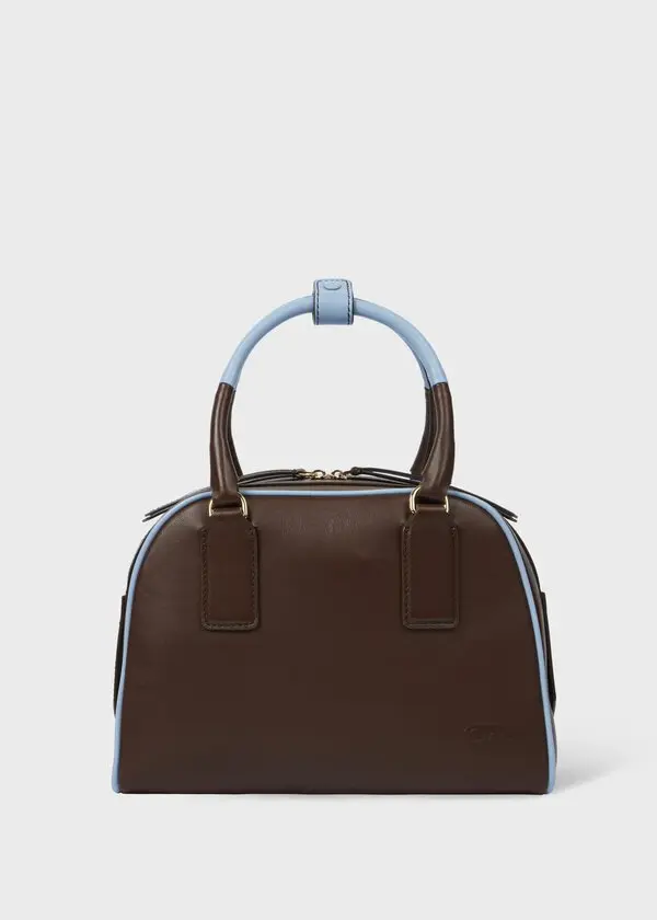 Paul Smith Leather Top Handle Bag With Contrasting Trim