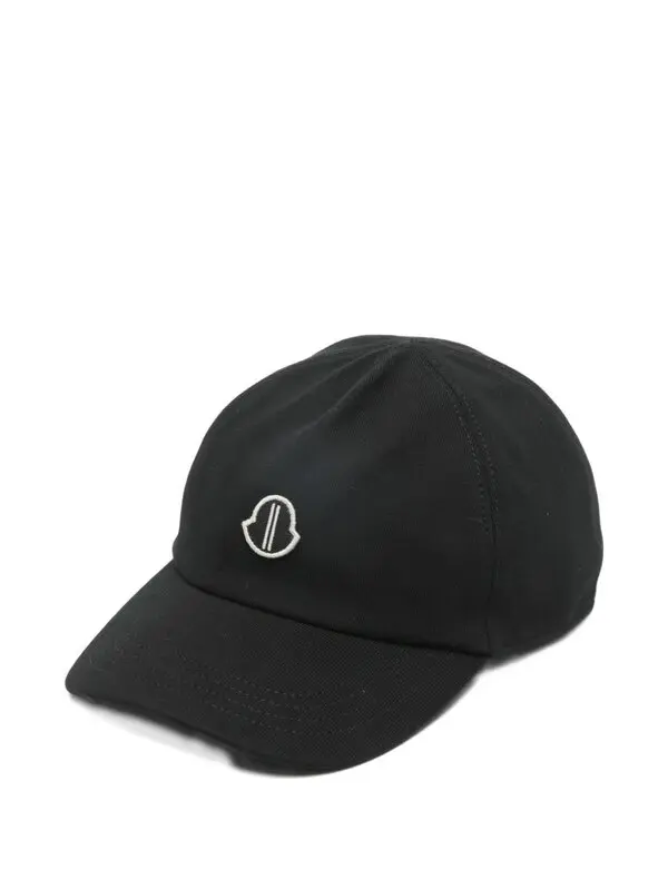 MONCLER + RICK OWENS Logo Baseball Cap - Black