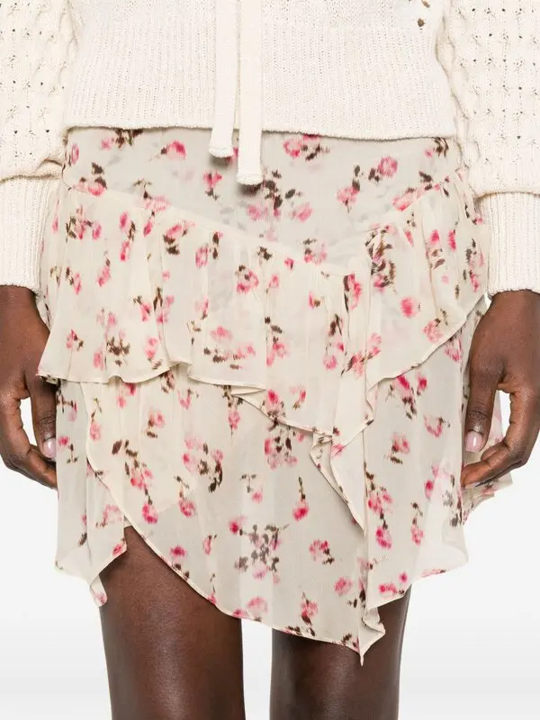 MARANT ETOILE Lolita Mini Skirt - Beige