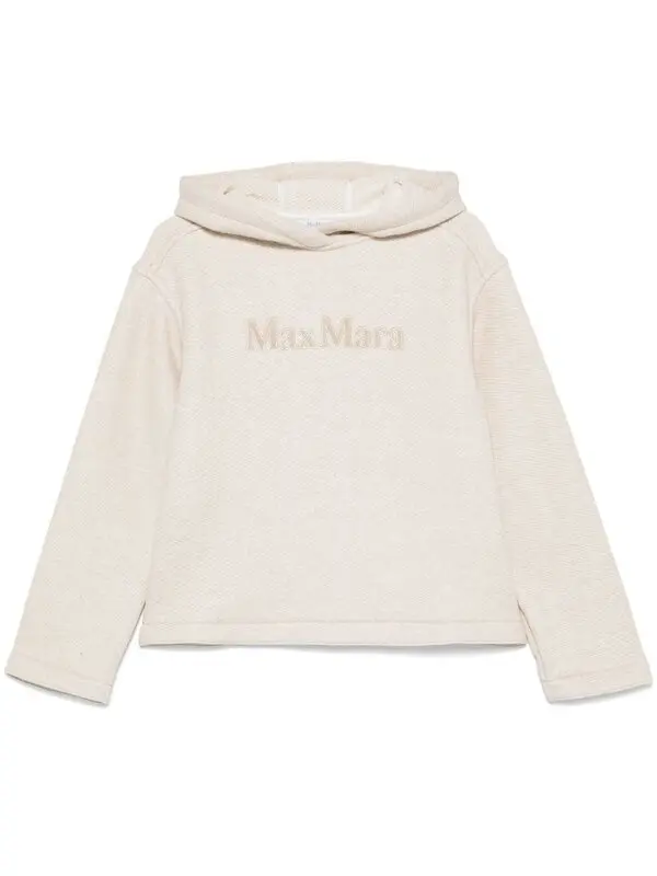 Max Mara Logo Cotton Hoodie