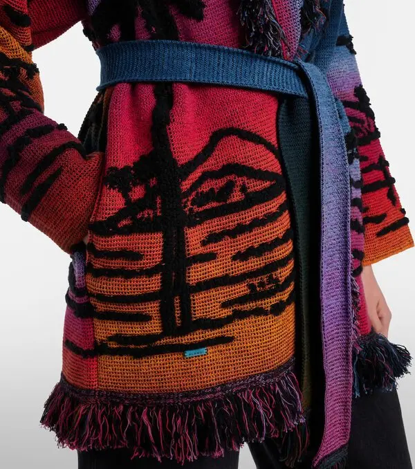 Alanui Sunset Stories Cashmere-blend Cardigan - Multicoloured