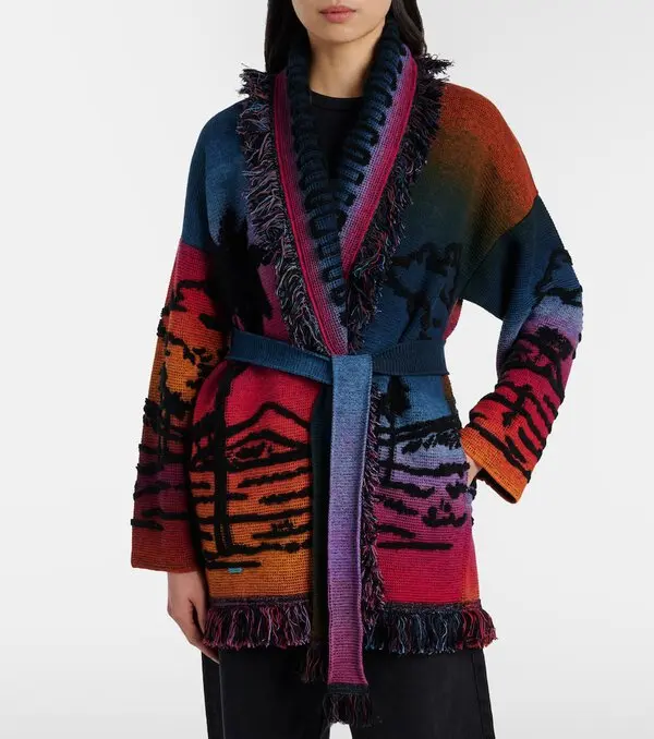 Alanui Sunset Stories Cashmere-blend Cardigan - Multicoloured