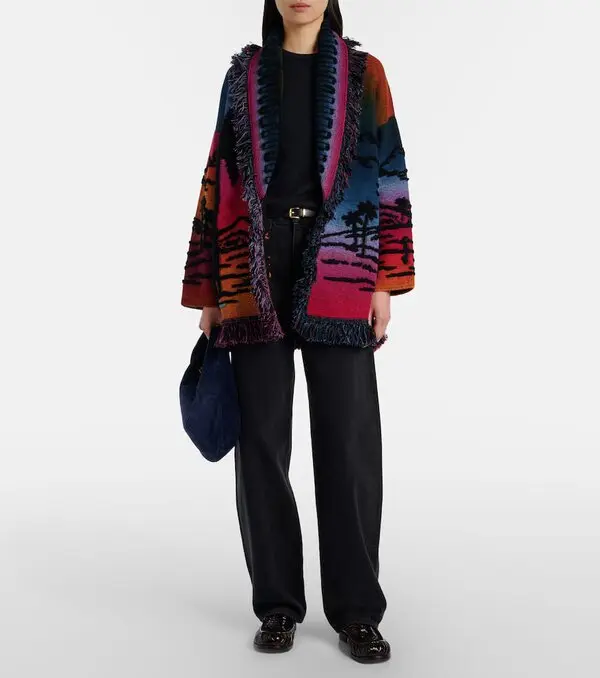 Alanui Sunset Stories Cashmere-blend Cardigan - Multicoloured