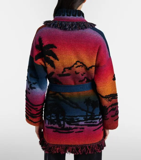 Alanui Sunset Stories Cashmere-blend Cardigan - Multicoloured