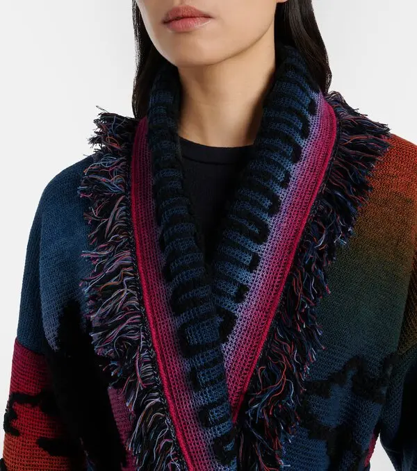 Alanui Sunset Stories Cashmere-blend Cardigan - Multicoloured
