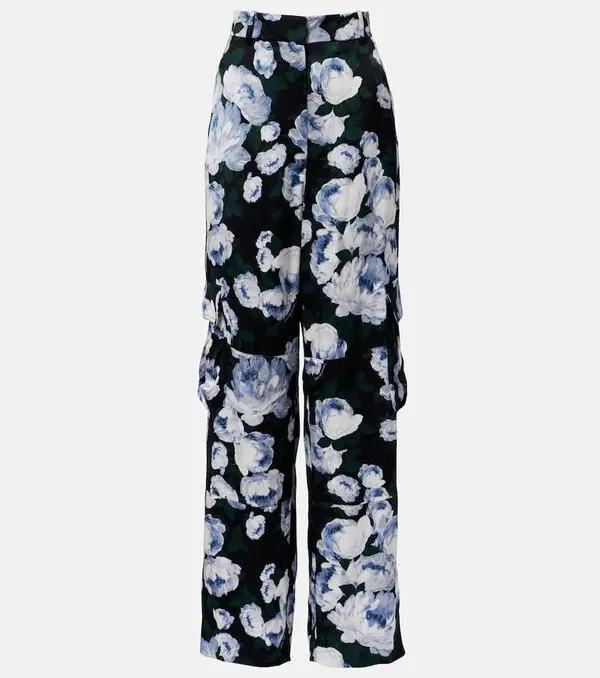 Stella McCartney Printed Satin Pajama Pants - Multicoloured