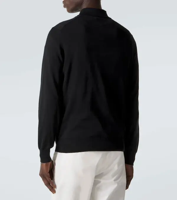 Brunello Cucinelli Cotton Polo Sweater - Black