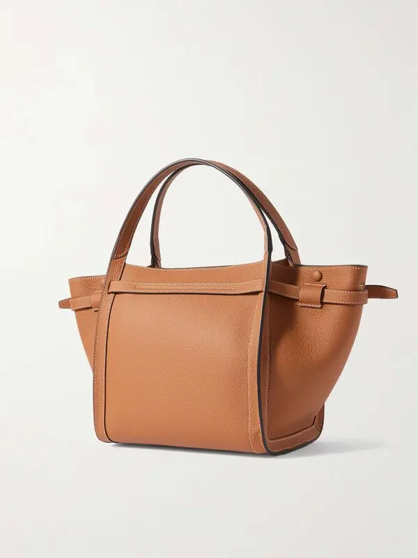 TOD'S Textured-leather Tote - Tan