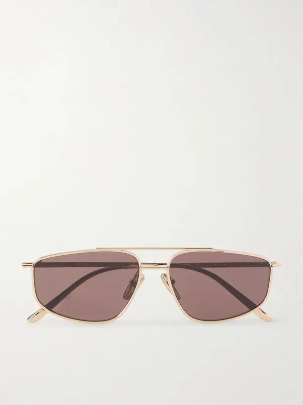 Prada Aviator-style Sunglasses - Gold