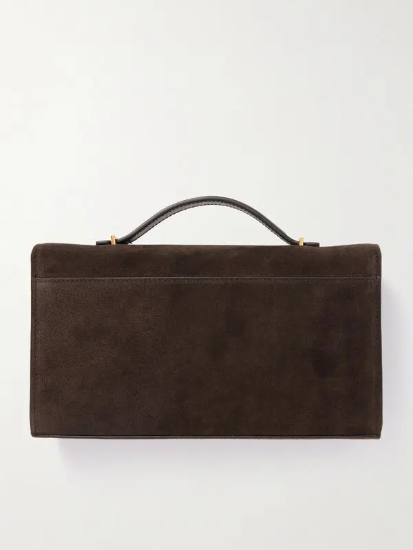 DEMELLIER The Vancouver Leather Clutch - Brown