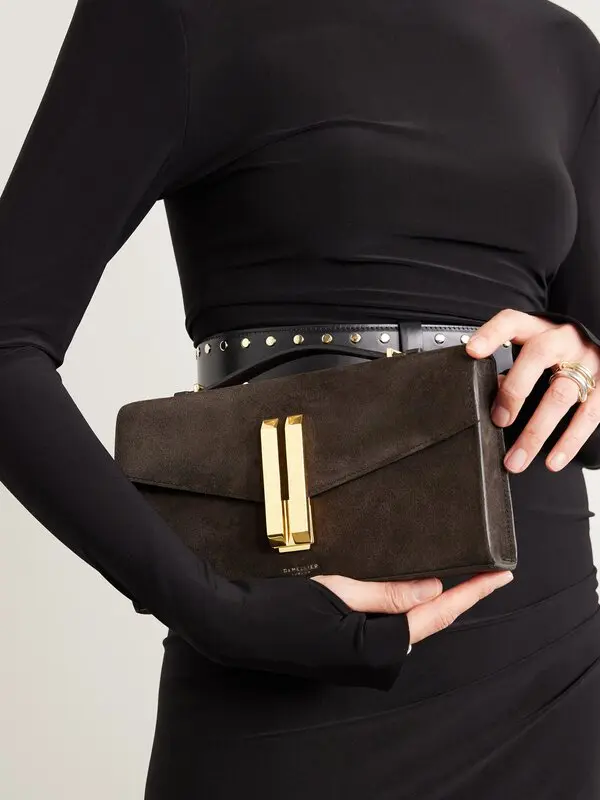 DEMELLIER The Vancouver Leather Clutch - Brown