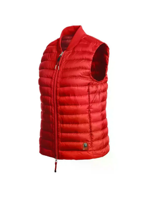 PARAJUMPERS Rosanna Zip-up Sleeveless Gilet - Red