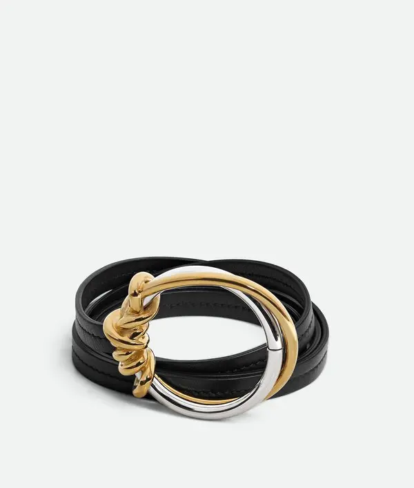 Bottega Veneta Knot Ring Belt - Black