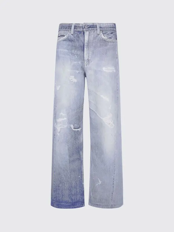 Our Legacy Full Cut Straight-leg Jeans With Trompe-l'œil Effect