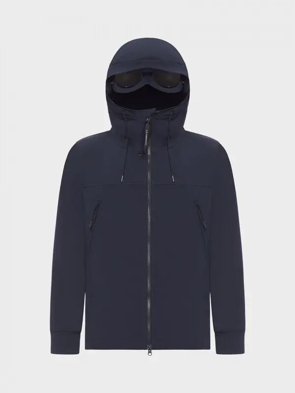C.P. COMPANY Zip-up Hooded Jacket - Blue