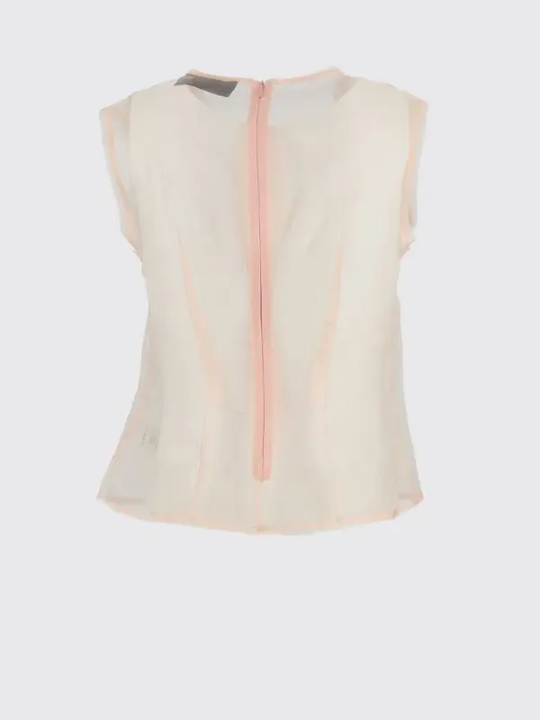 Simone Rocha Sheer Top With Bow Detail - Pink