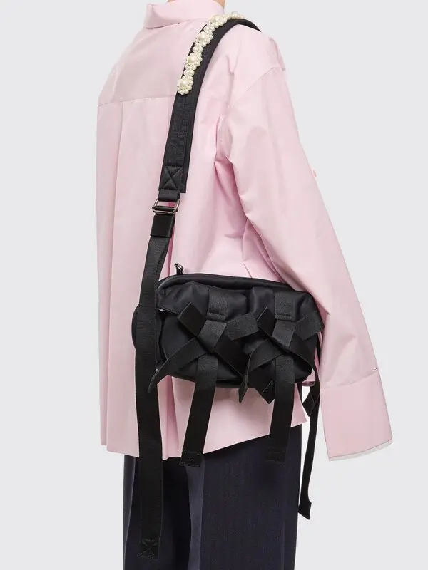 Simone Rocha The Bow Shoulder Bag With Pearls
