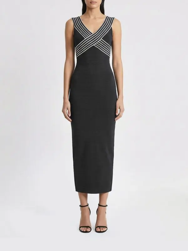 Elisabetta Franchi Off-the-shoulder Maxi Dress - Black