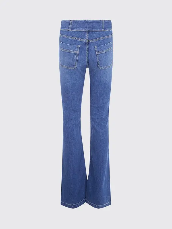 Elisabetta Franchi High Rise Flare Jeans - Blue