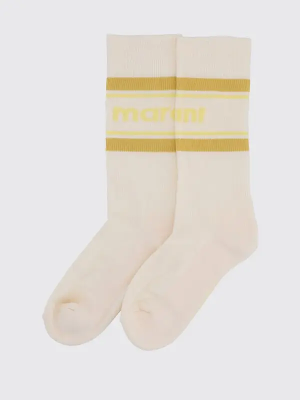 Isabel Marant Étoile Ribbed Crew Socks With Logo Detail