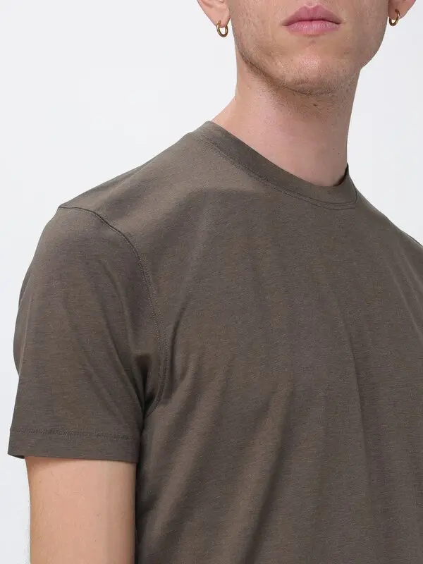 TOM FORD Crewneck Lyocell And Cotton Blend T-shirt - Grey