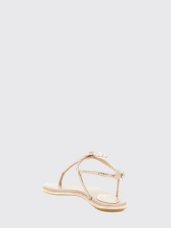 Rene Caovilla Embellished Heeled Sandal - Pink