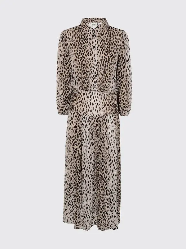 Rixo Leopard Print Midi Dress