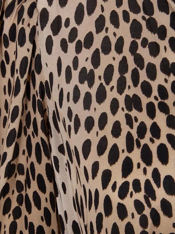 Rixo Leopard Print Midi Dress