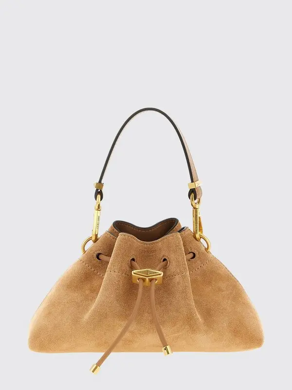 JIMMY CHOO Cinch Small Suede Calfskin Bucket Bag