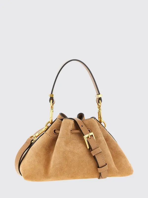 JIMMY CHOO Cinch Small Suede Calfskin Bucket Bag