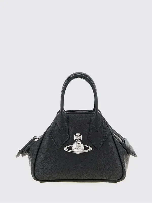 VIVIENNE WESTWOOD Orb Logo Top Handle Bag - Black