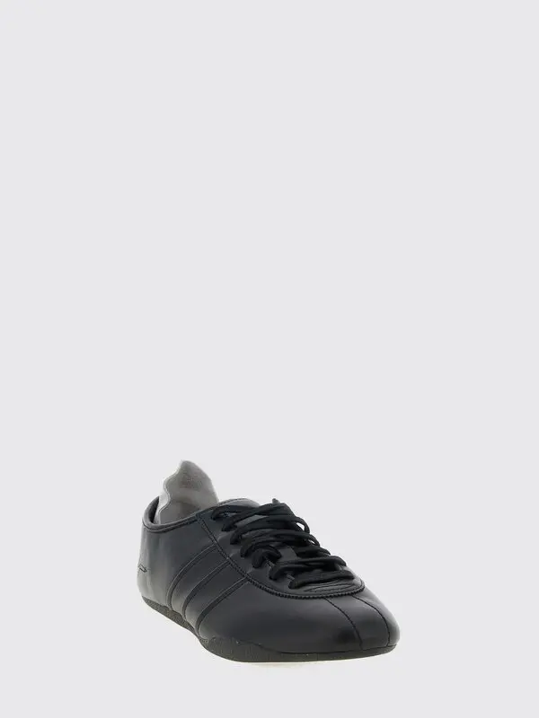 Y3 Leather Lace-up Sneakers - Black
