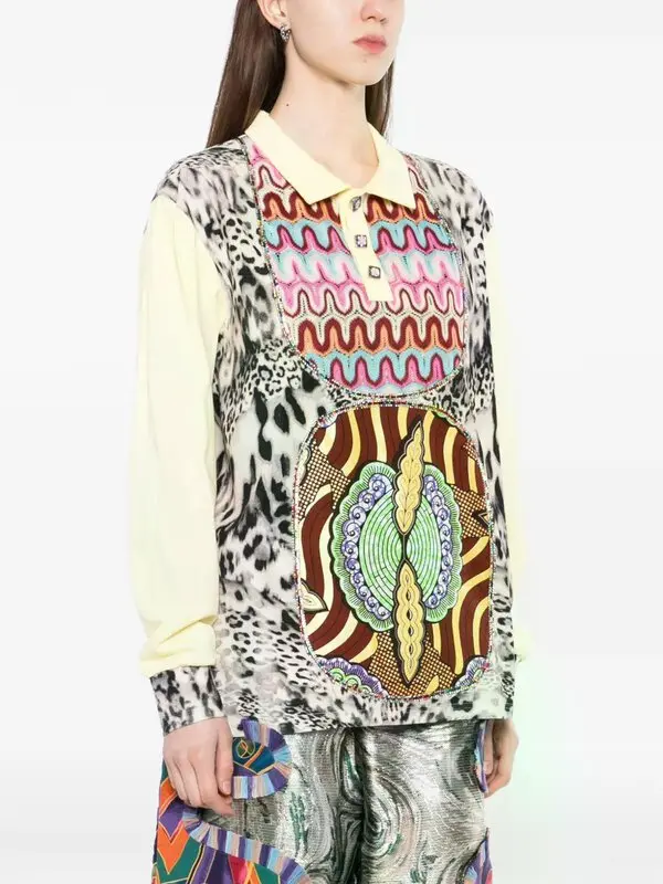 PENULTIMATE Leopard-print Polo Top