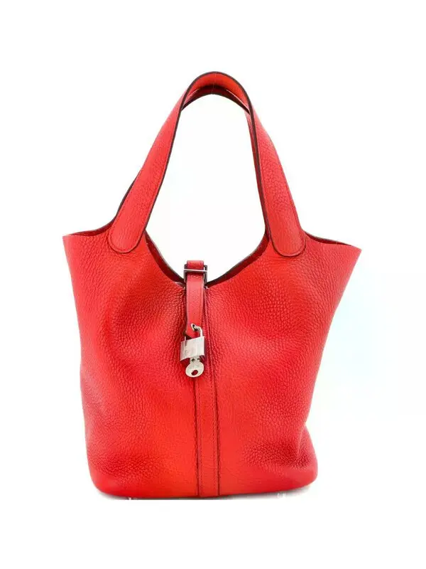Hermès Picotin Lock Bag Clemence Mm - Red