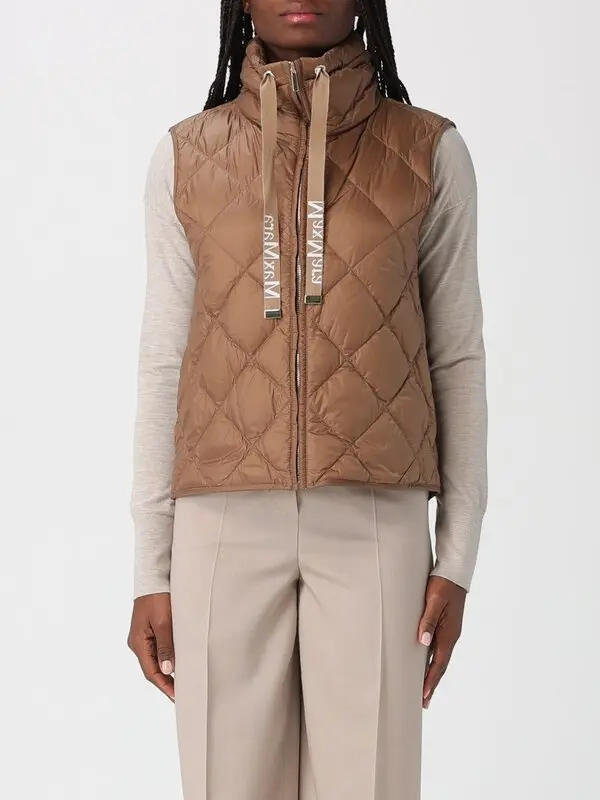 Max Mara Quilted Waistcoat - Beige