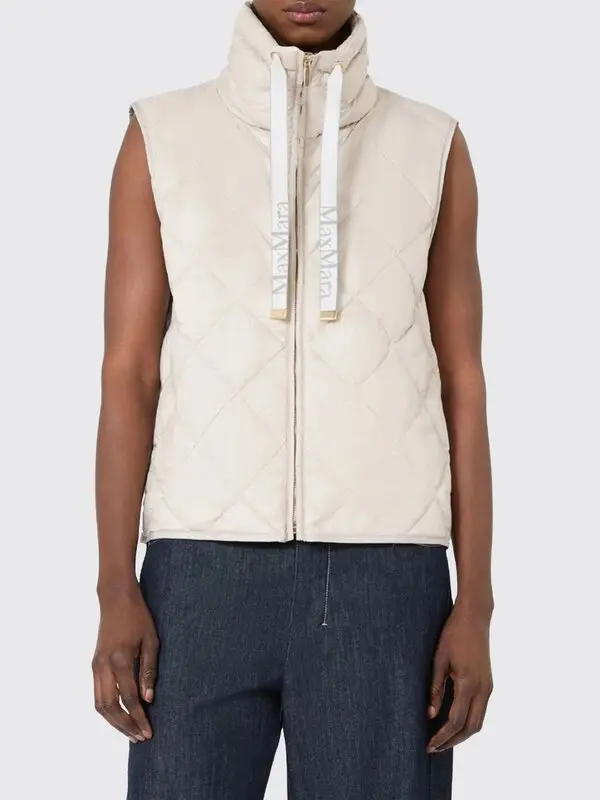Max Mara Quilted Waistcoat - Sand