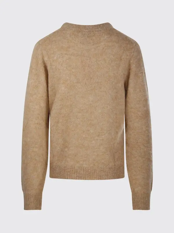 GANNI Graphic Knit Sweater - Camel