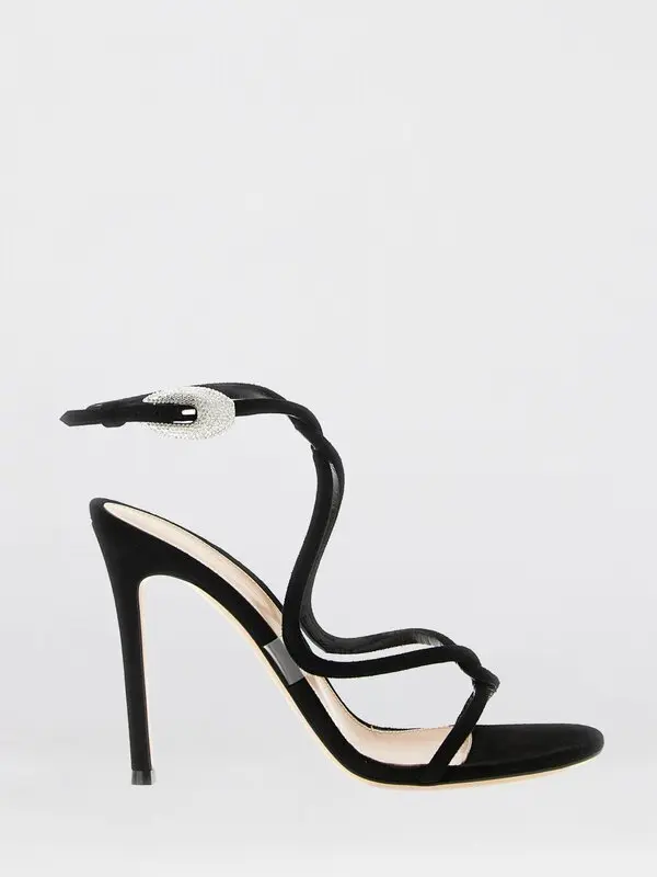 GIANVITO ROSSI Strappy Heeled Sandals - Black