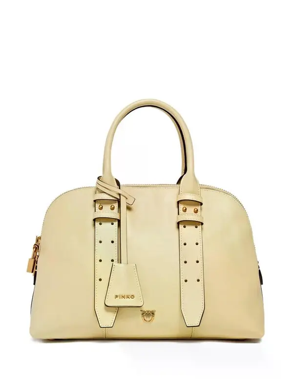 Pinko Medium Escape Leather Tote Bag
