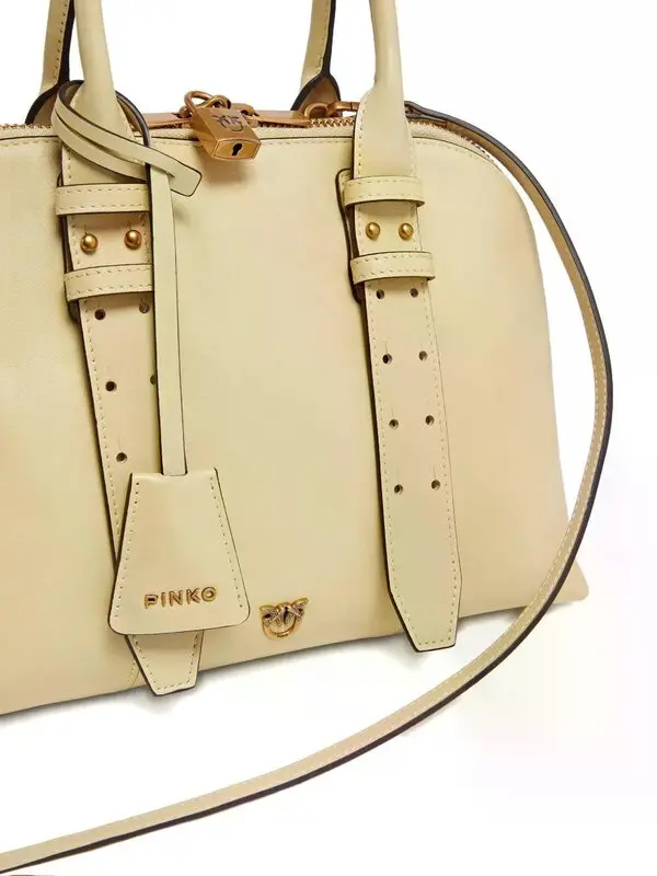 Pinko Medium Escape Leather Tote Bag