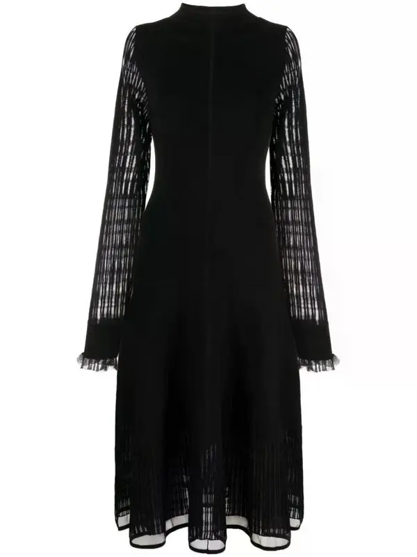 3.1 Phillip Lim High-neck Flared Midi Dress