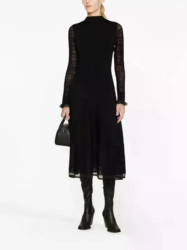 3.1 Phillip Lim High-neck Flared Midi Dress