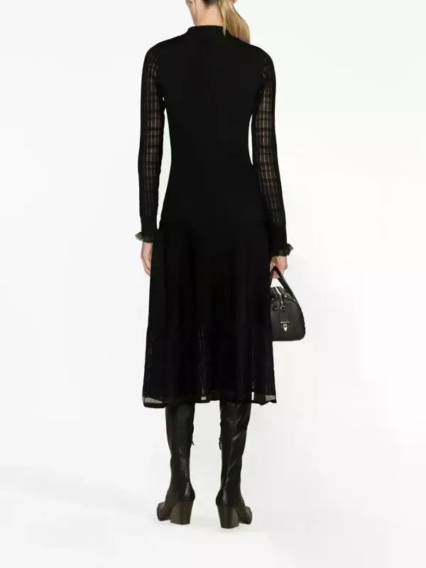 3.1 Phillip Lim High-neck Flared Midi Dress