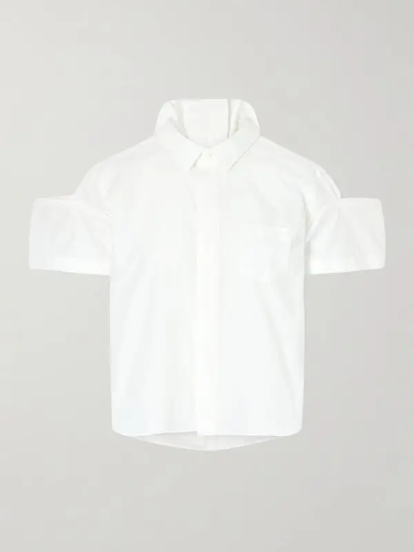 Sacai Poplin Shirt - Neutrals
