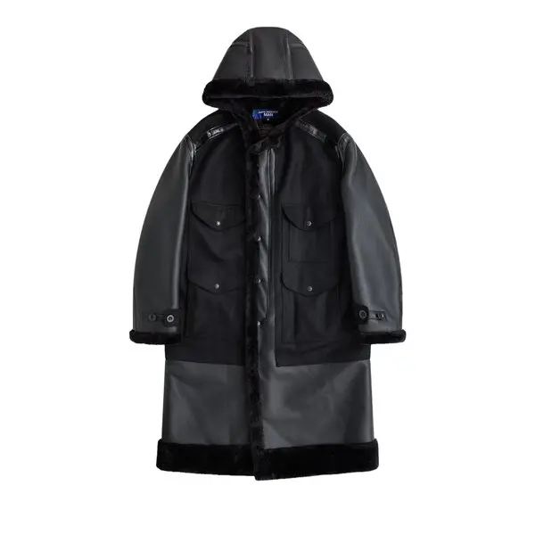 Junya Watanabe X Filson Hooded Faux Fur Coat