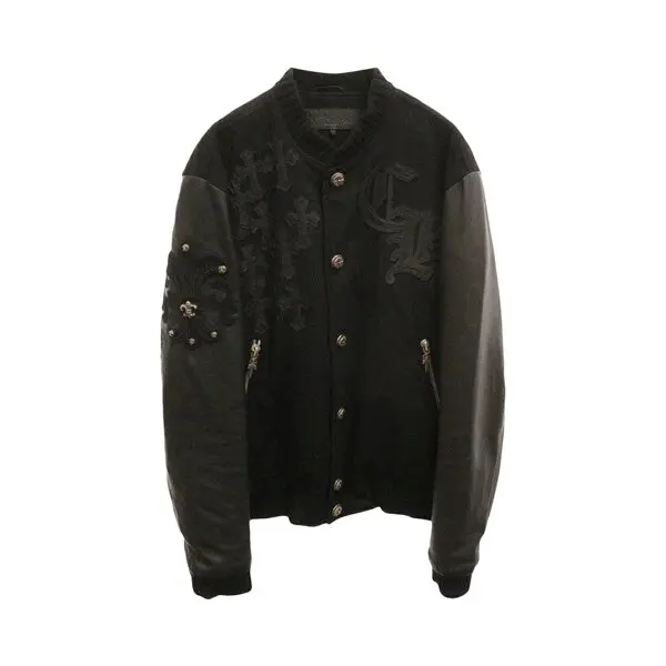 Chrome Hearts Multi Patch Letterman Varsity Jacket