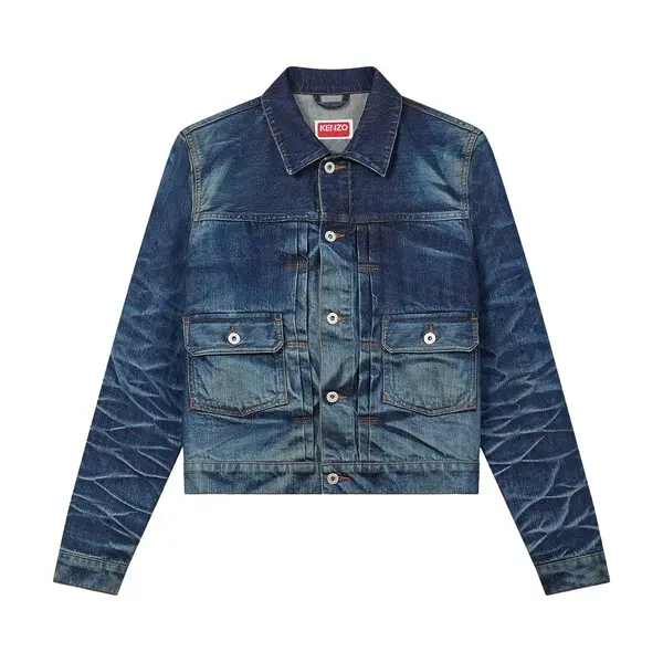 Kenzo Slim Pleated Trucker Jacket